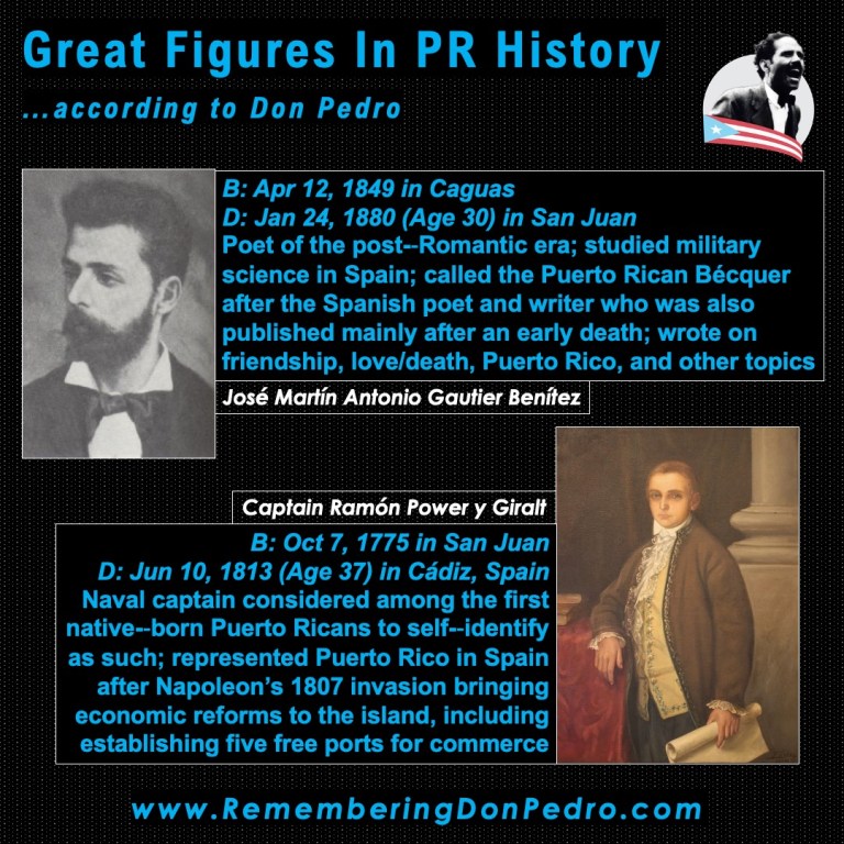 Great Figures In Puerto Rican History (infographic) – Remembering Don Pedro