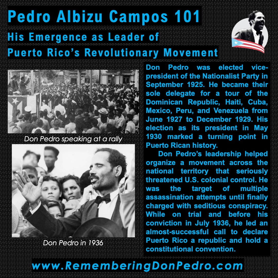 Dr. Pedro Albizu Campos 101 (Infographic) – Remembering Don Pedro